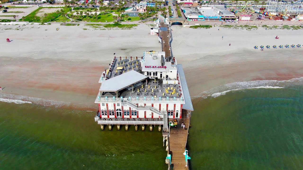 Daytona Beach Pier Drone Footage - Daytona Beach, FL - YouTube