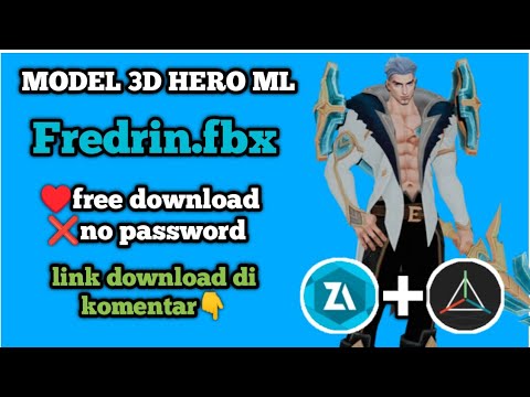 Model 3D Fredrinn mobile legend|free download|prizma3D - YouTube