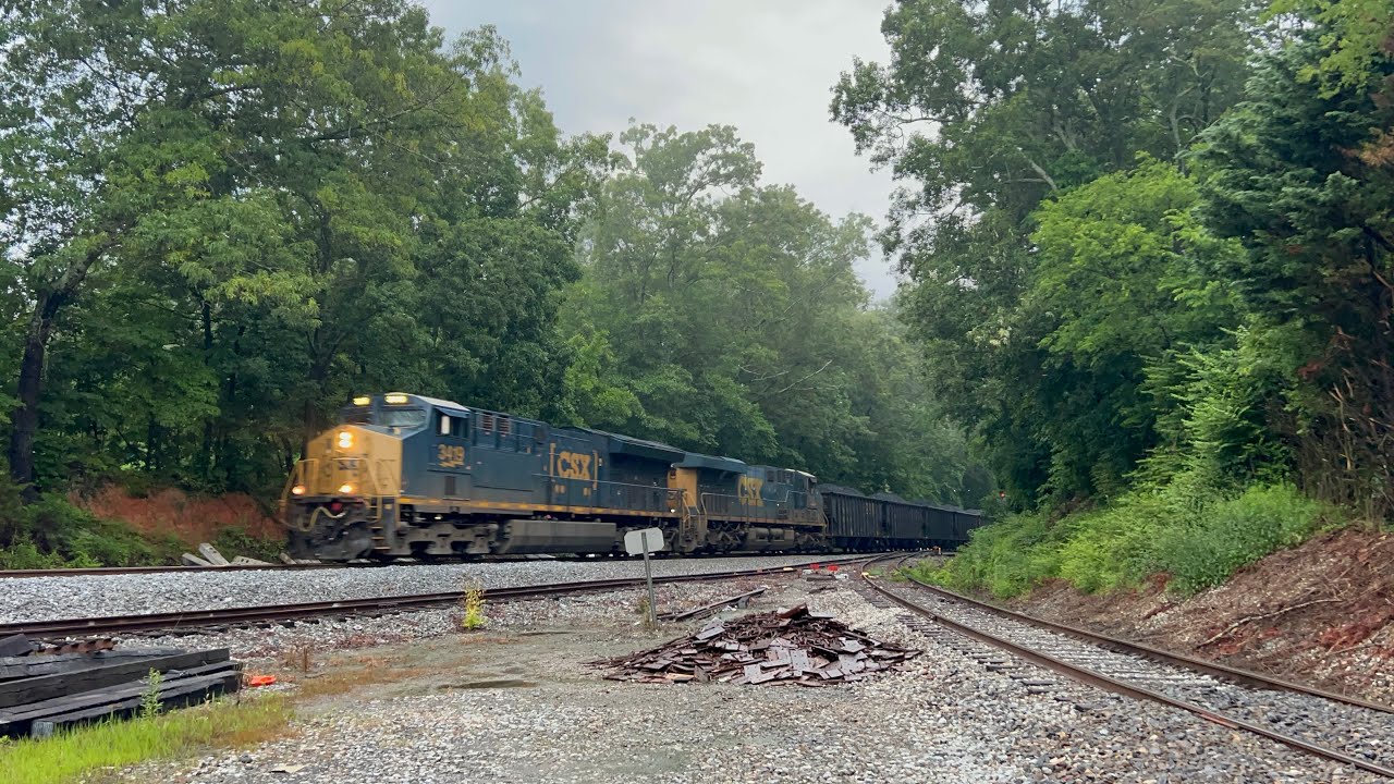 CSX ET44AH 3419 w/ Nice Crew Leads CSX C448-31 on 6/5/24 - YouTube