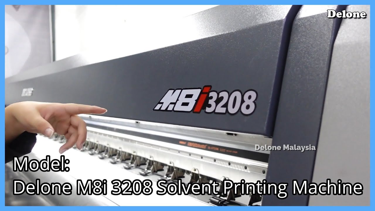4800 Square Feet / Hour? 8 Print head - Delone Solvent Printing Machine ...