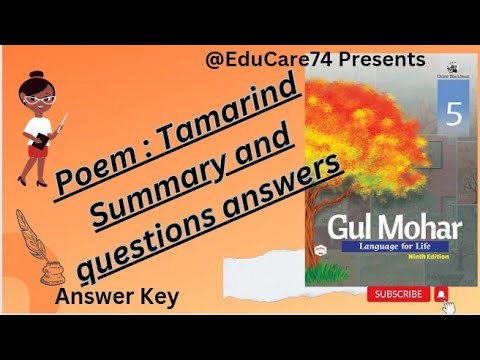 Class : 5th Poem : Tamarind Summary and questions answers Class 5th ...