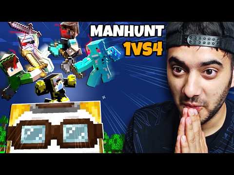 1 VS 4 Speedrunner VS Hunter Finale | Minecraft