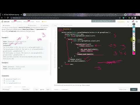 HINDI | LeetCode Problem 1282. Group the People Given the Group Size They Belong To | HINDI ...