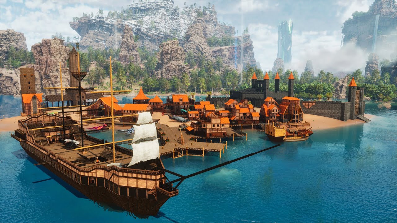 🔴 Exploring The Builds on My Community Server in ARK: Survival Ascended ...