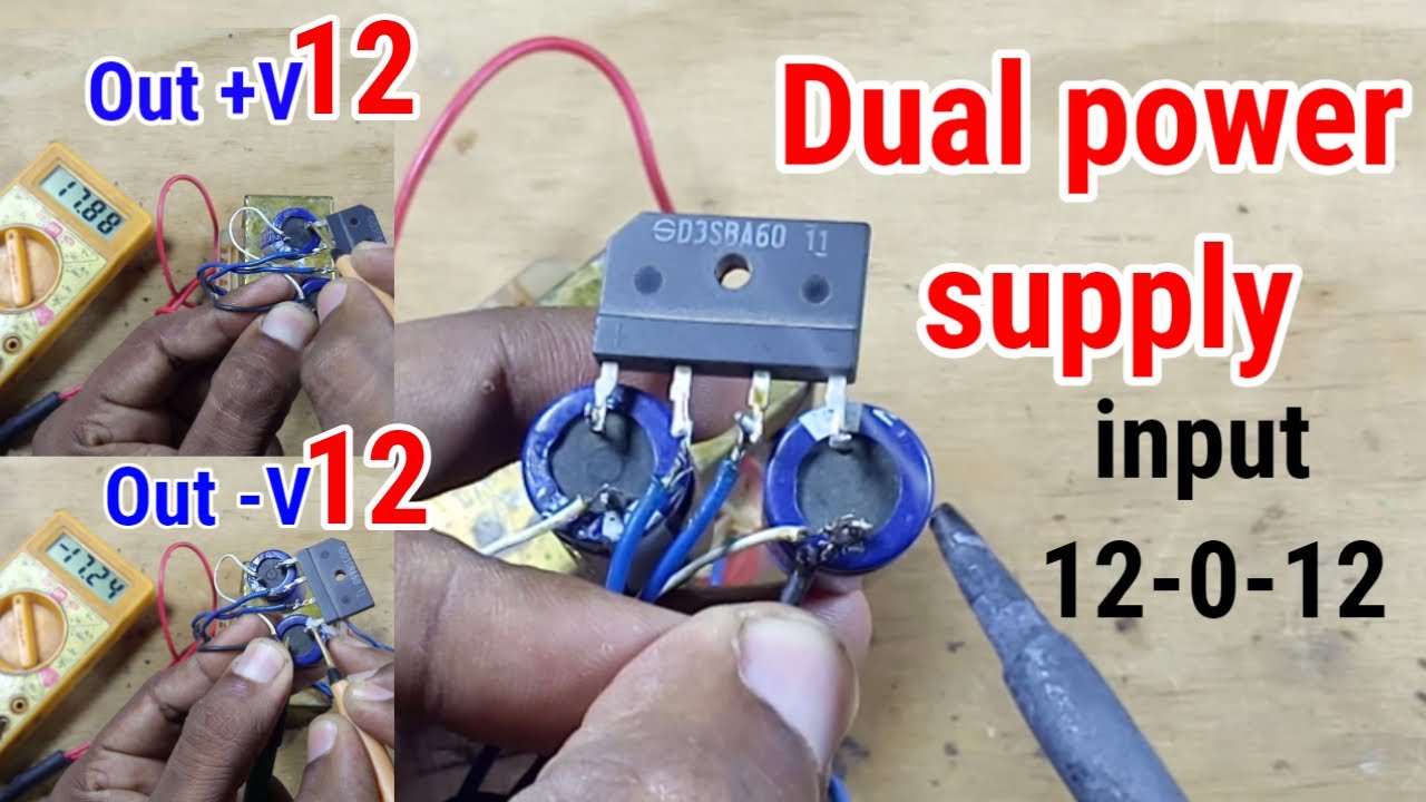 How to Make 12-0-12 Dual Power Supply Easily | Step-by-Step Tutorial ...