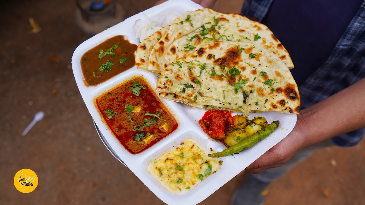 Unlimited Naan Thali With Dal Makhni, Matar Paneer & Raita Rs. 50 ...
