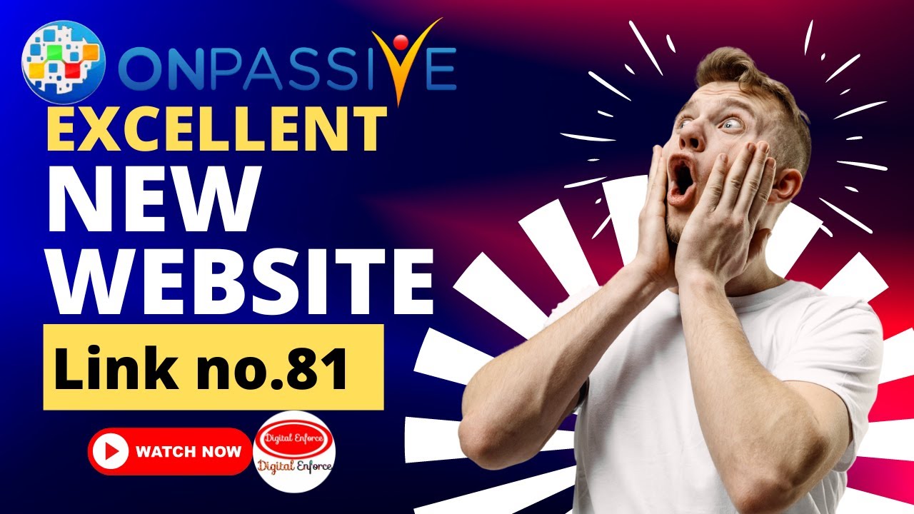 ONPASSIVE Excellent New Website Link number 81 - YouTube