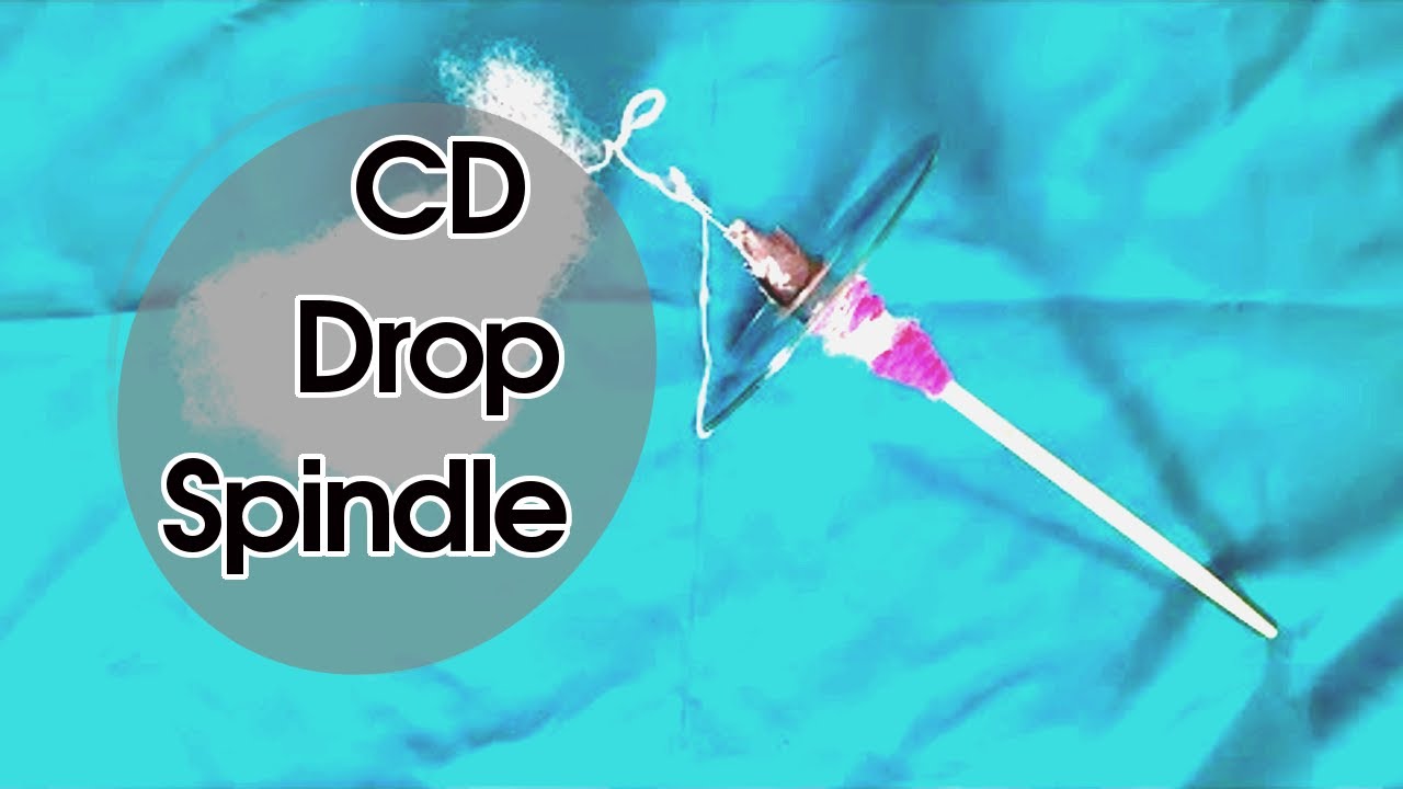 Make a CD Drop Spindle (Top Whorl) - YouTube