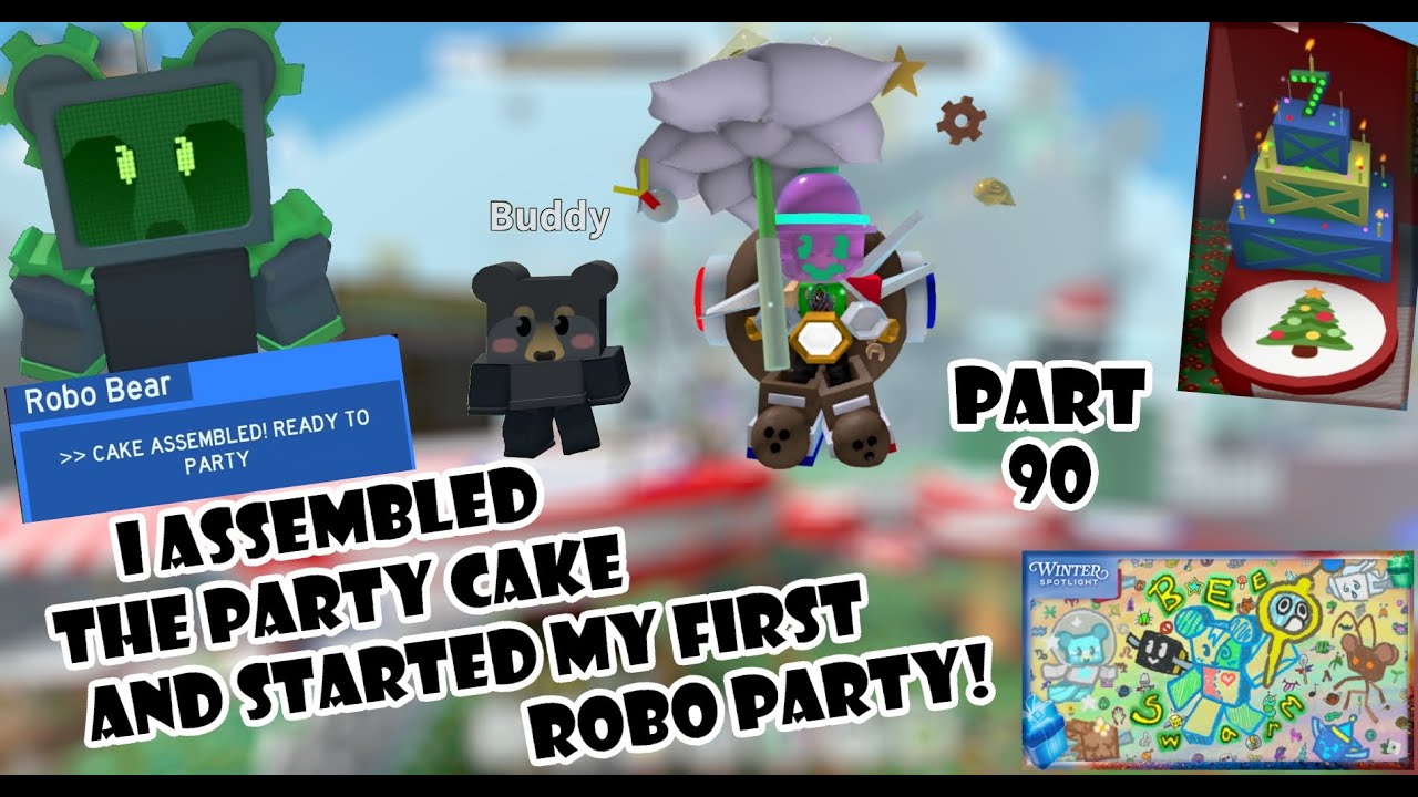 Robo Bear's Party Cake quest is Completed in "Bee Swarm Simulator" Part ...