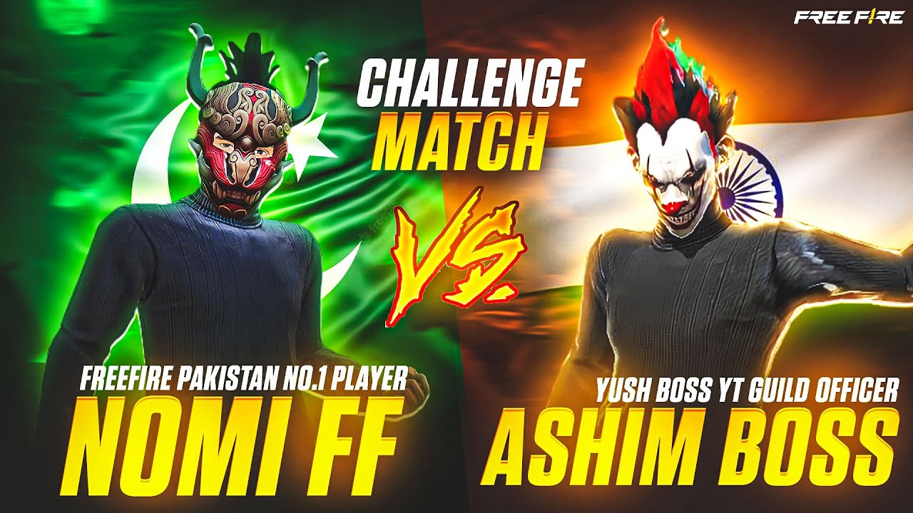 Nomi Ff 🇵🇰 vs Ashim Boss 🇮🇳 1 vs 1 Challenge Room || Garena Free Fire ...