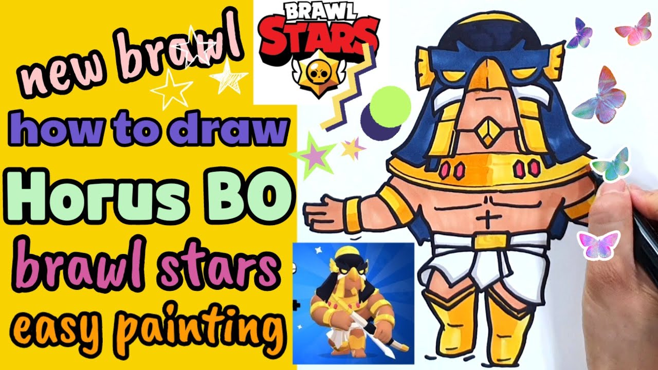HOW TO DRAW HORUS BO / BRAWL STARS / NEW - YouTube