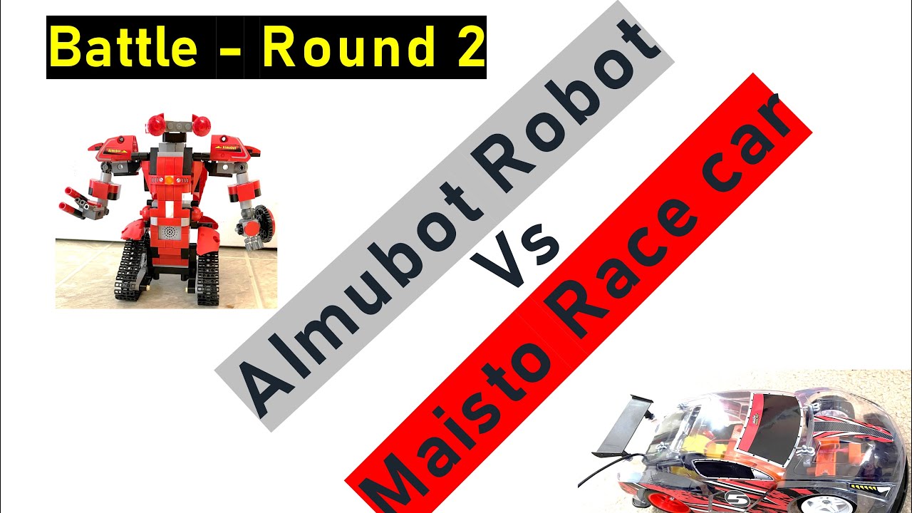 Battle between AImubot Robot and Maisto Tech Race car Round 2 - YouTube
