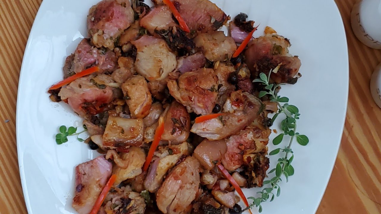 A CHRISTMAS DELICACY IN MY HOUSEHOLD/ GARLIC PORK/ IN THE KITCHEN WITH ...