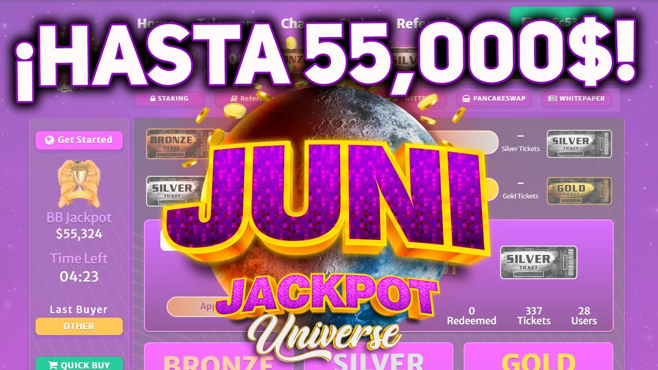 JUNI JACKPOT UNIVERSE. ¡GANA HASTA 55K $! SORTEO DE TICKETS. 10 ...
