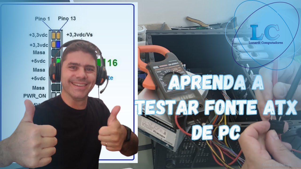 📢 Como Testar Fonte ATX de PC [GUIA COMPLETO E FÁCIL] - YouTube