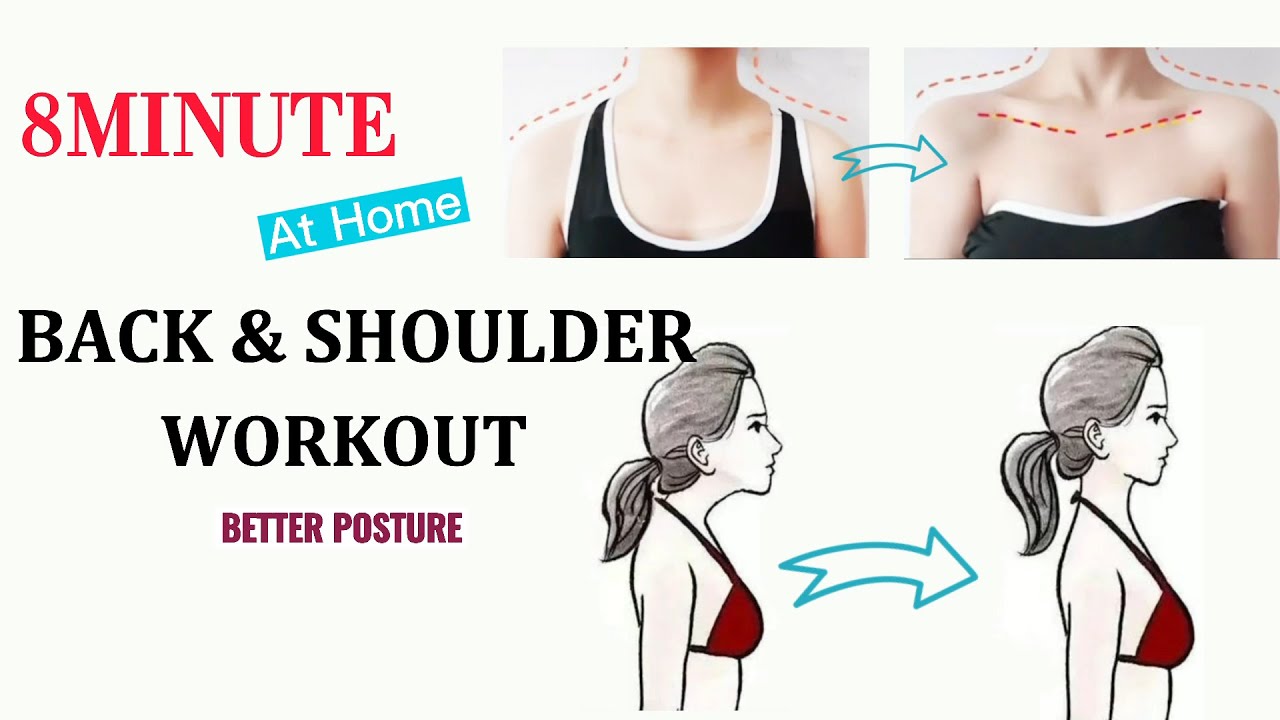 8MIN BACK AND SHOULDER EXERCISES AT HOME | Lose Back Fat and Fix ...