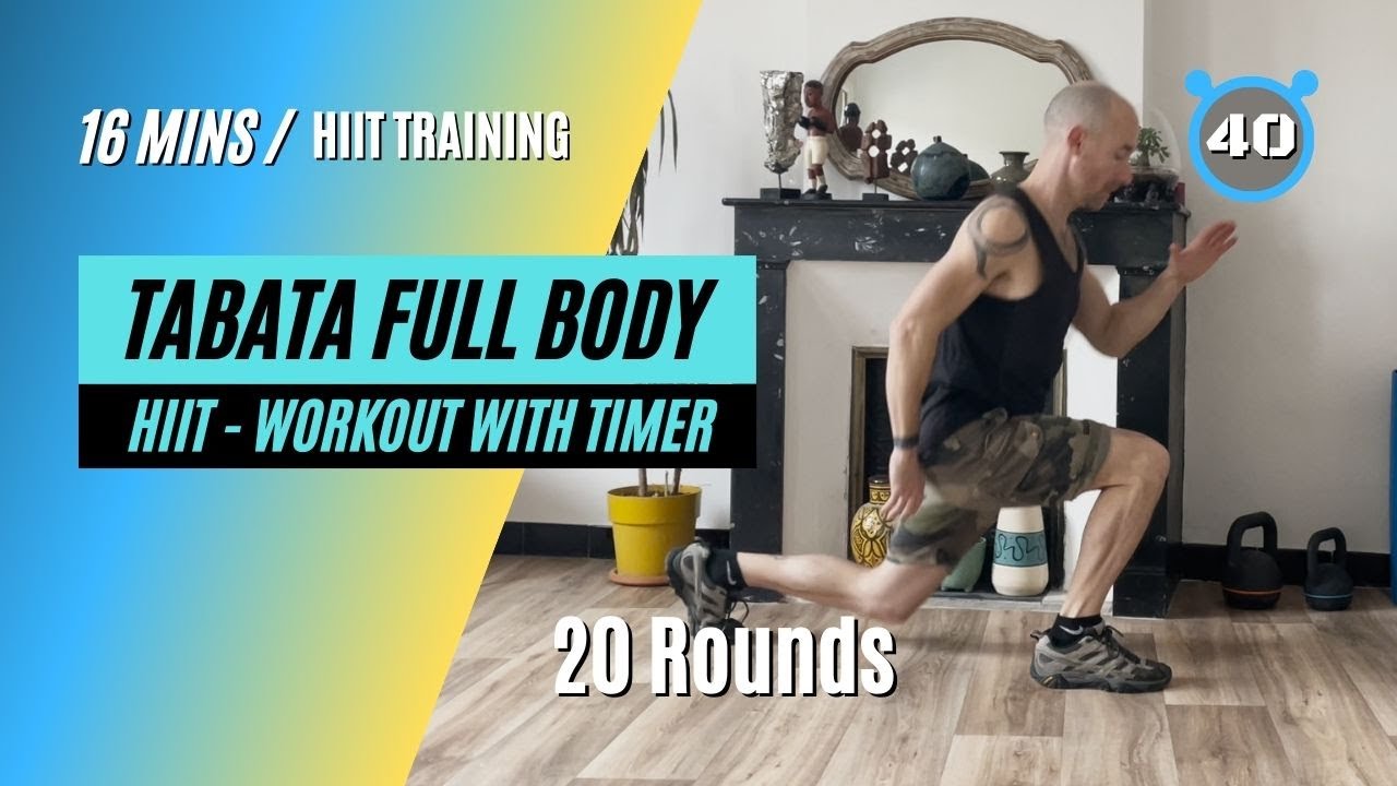 Tabata 40/10 workout full body - hiit workout timer - YouTube