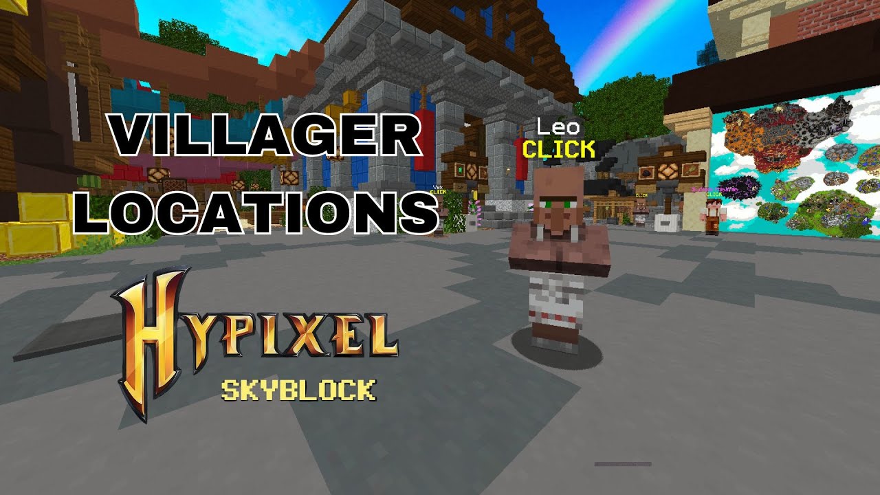 All 12 villager locations Hypixel Skyblock (2025) - YouTube