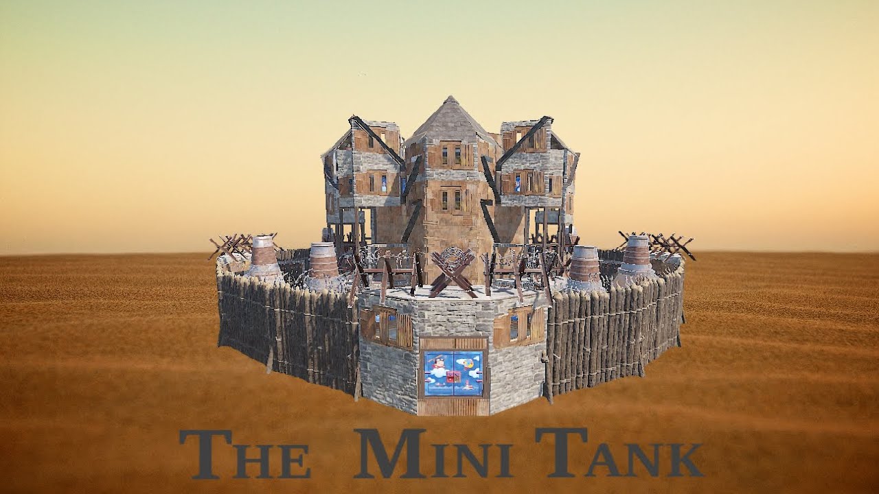 THE MINI TANK 1x2 • Bunker Lootroom • Wide Gap • 3-5 man Base • RUST ...