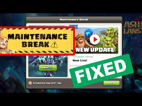 How to Fix Clash of Clans "Maintenance Break" – EASY Solution! - YouTube