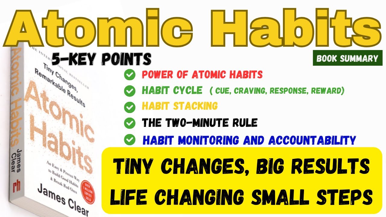 Atomic Habits Tiny Changes, Big Results, life changing small steps. - YouTube
