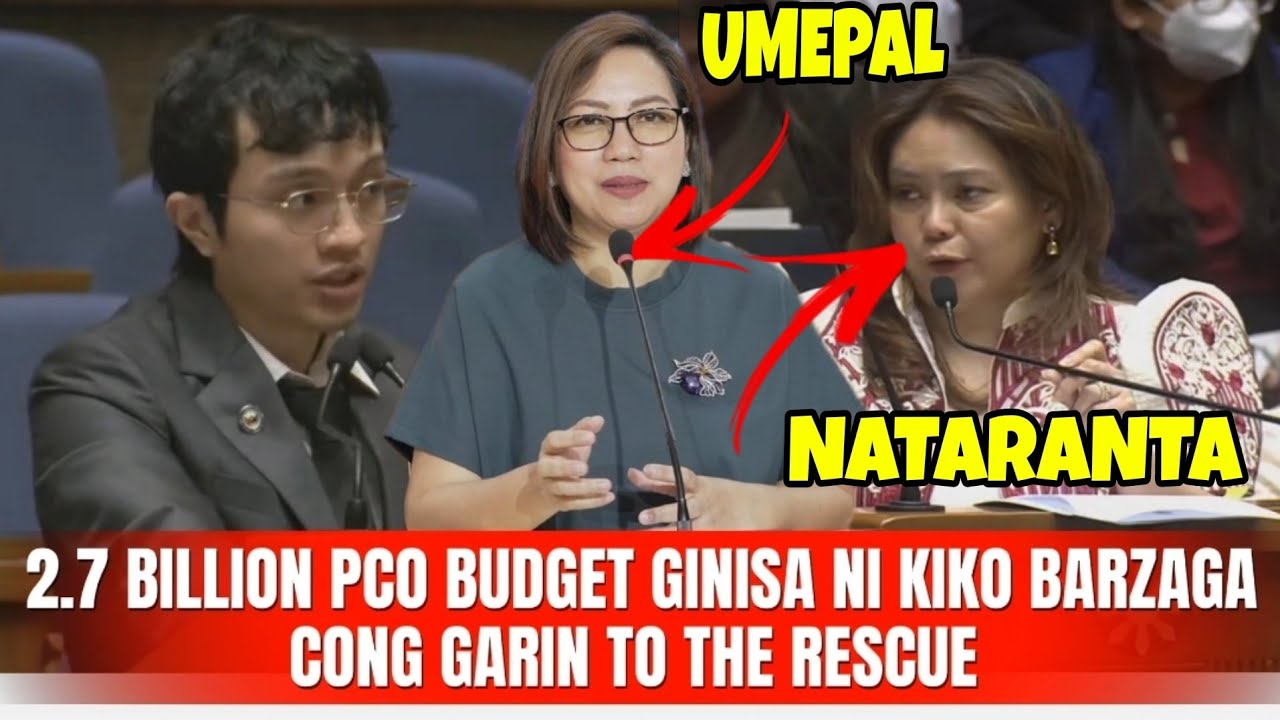 2.7 BILLION BUDGET NG PCO GINISA NI KIKO BARZAGA CONG GARIN TO THE RESCUE - YouTube