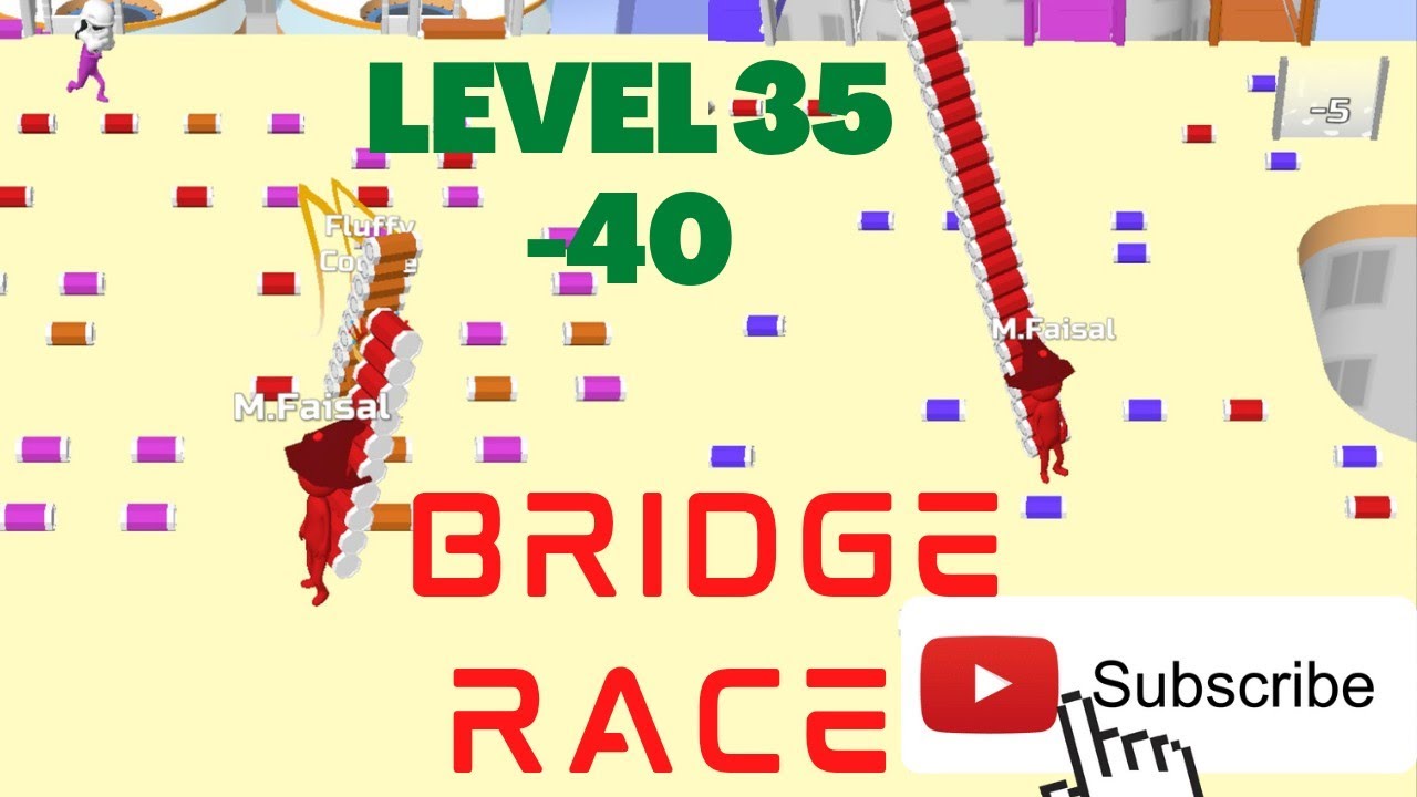 BRIDGE RACE GAME level 36 - 40. bridge Race 2022 - YouTube