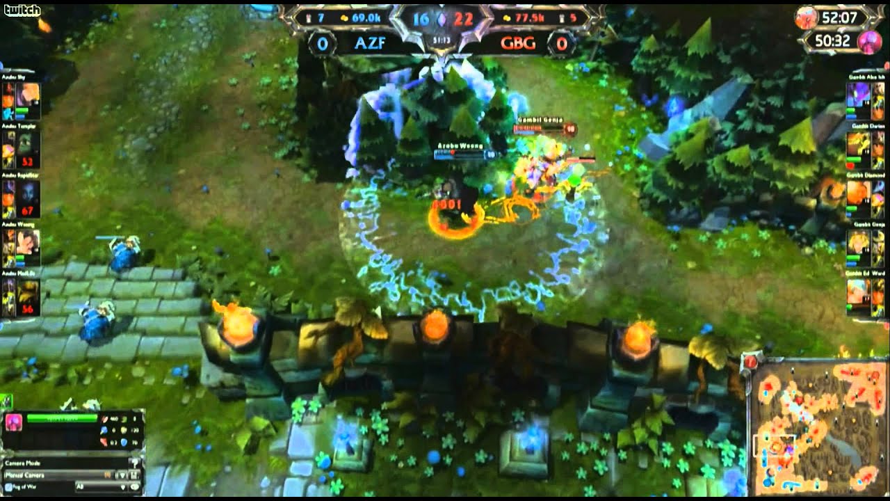 Azubu Frost vs Gambit Game 1 @ IEM Katowice | last teamfight - YouTube