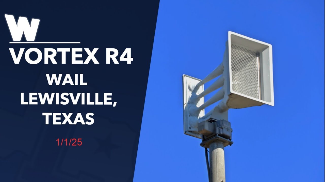 Whelen Vortex R4, Wail, Lewisville, Texas 1/1/25 - YouTube