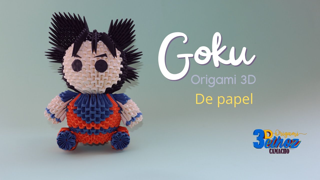 Cómo hacer a Goku en Origami 3D - Bethoz Camacho - YouTube