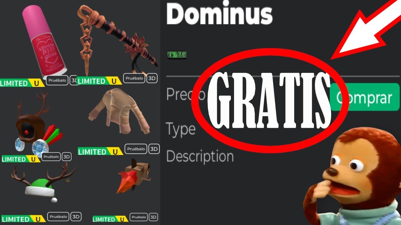 RAPIDO CONSIGUE DOMINUS DE RENO Y MAS ITEMS EN ROBLOX !!! - YouTube