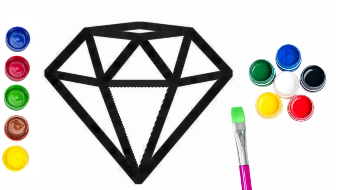 Diamond Drawing, Painting, Coloring for Kids & Toddlers | Let's Draw ...