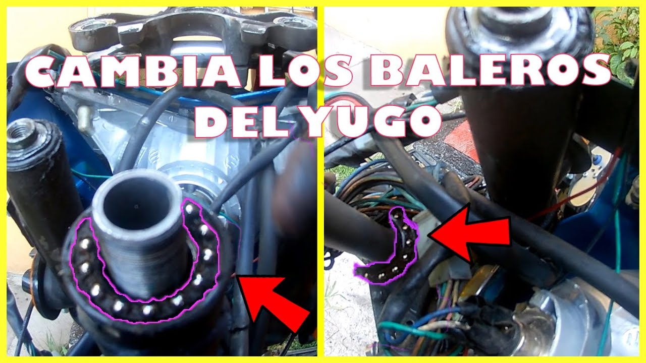 Como cambiar los baleros del (YUGO) a tu Moto - YouTube
