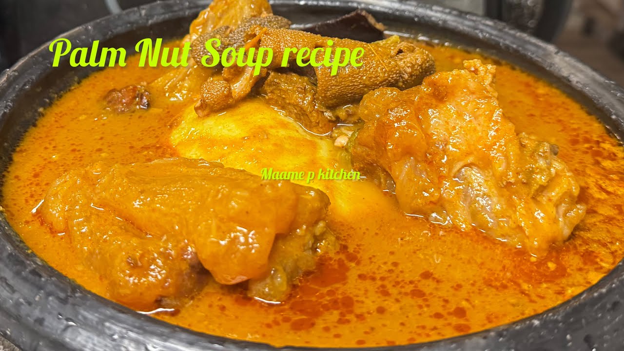 How to prepare Palm Nut Soup Ghana | How to make Palm Nut Soup Ghana ...