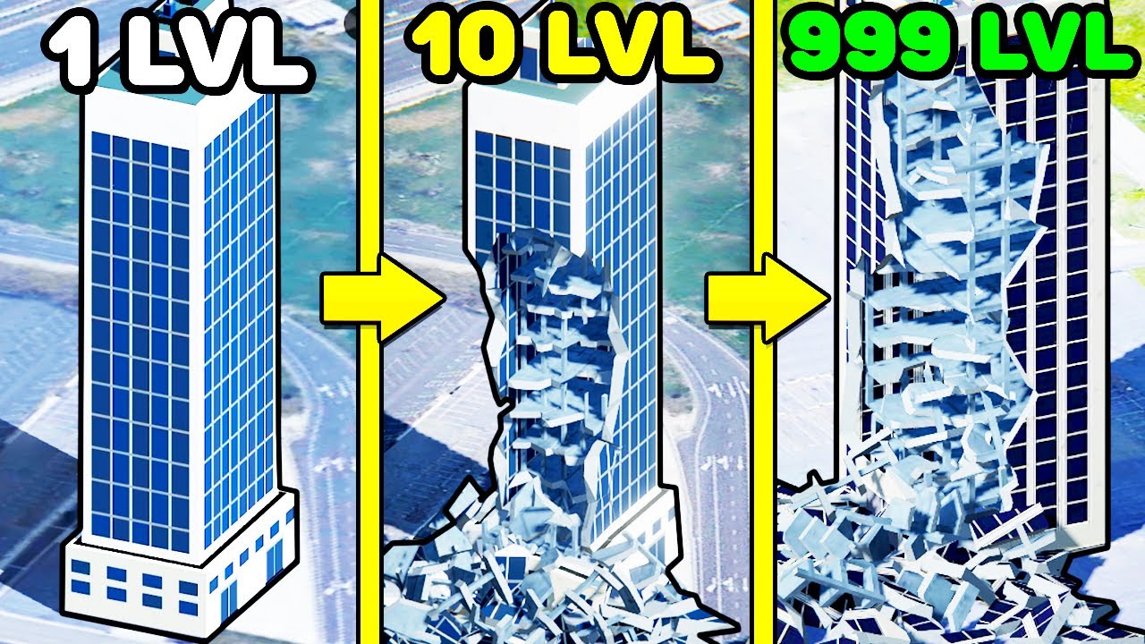 ЭВОЛЮЦИЯ РАЗРУШЕНИЙ ЧТОБЫ РАЗНЕСТИ ГОРОД В ЩЕПКИ В ИГРЕ DEMOLISH - YouTube