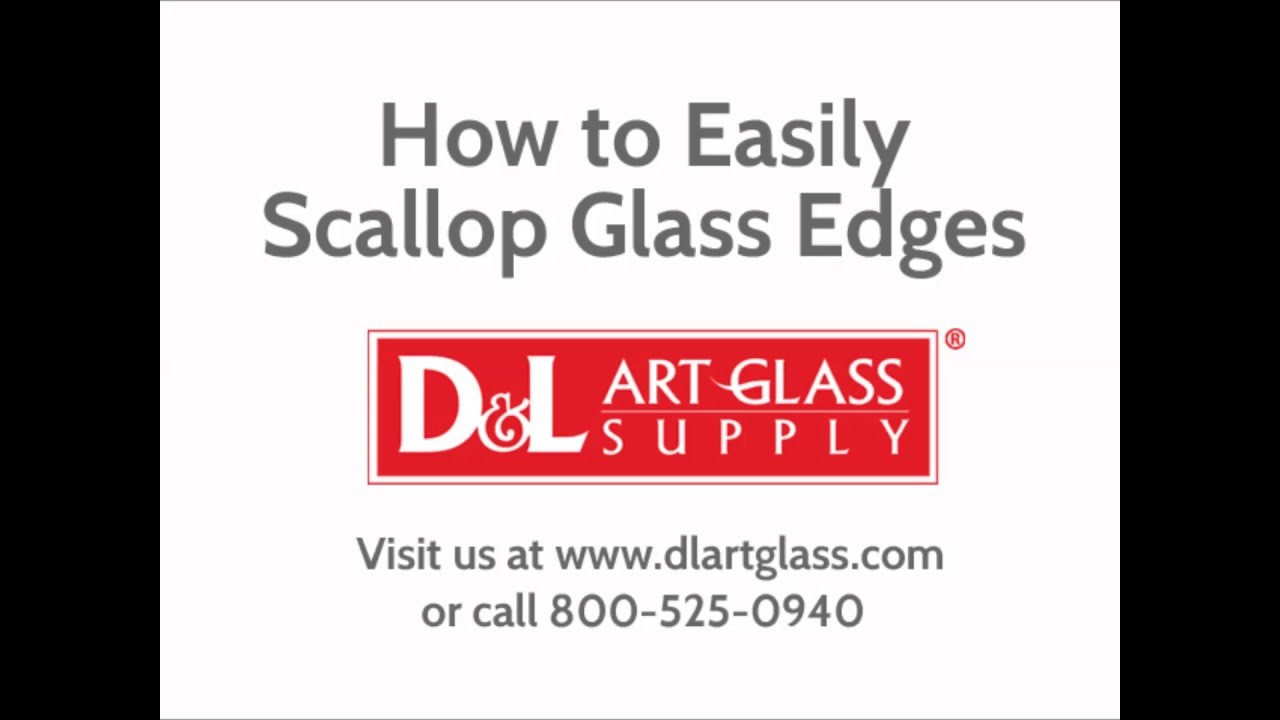 How to Scallop Glass Edges - YouTube