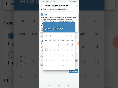 Adres Değişikliği Yapma
