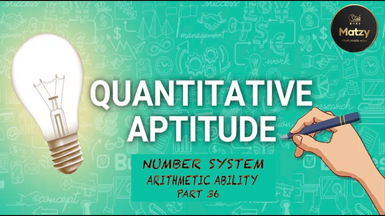 Number System: Arithmetic Ability Part-36 - YouTube