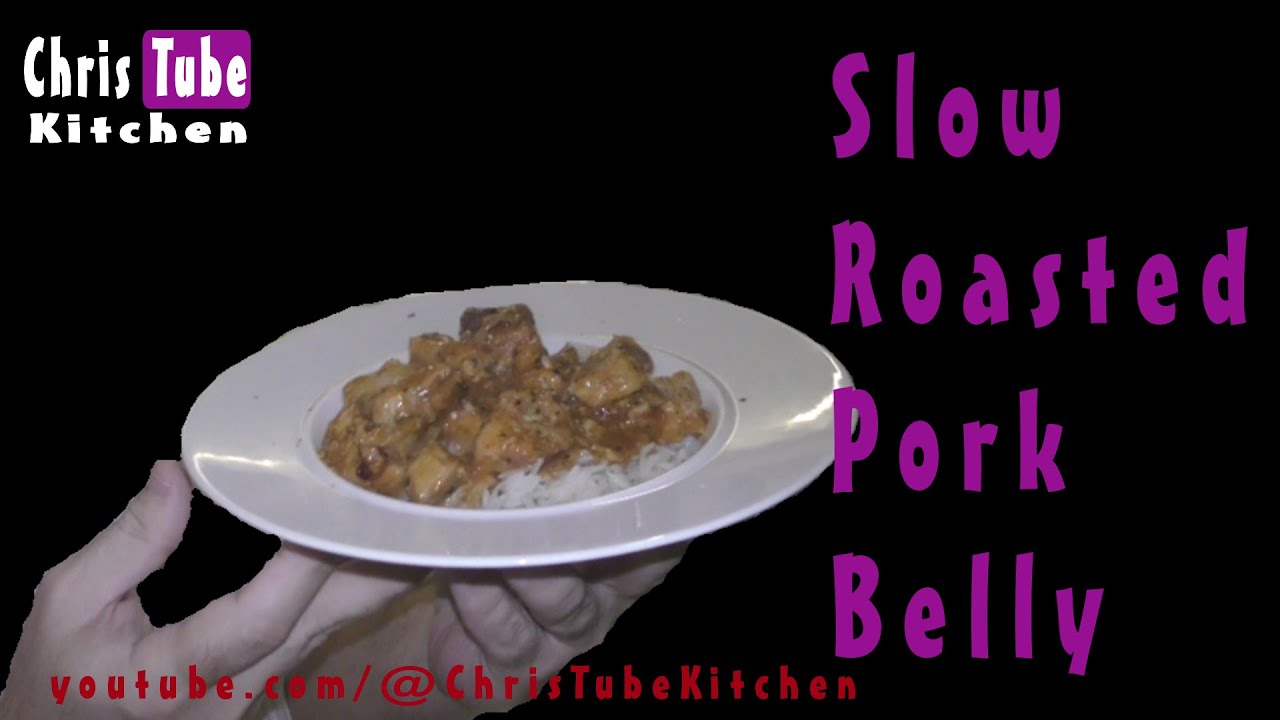 Slow Roasted Pork Belly in the slow cooker - YouTube