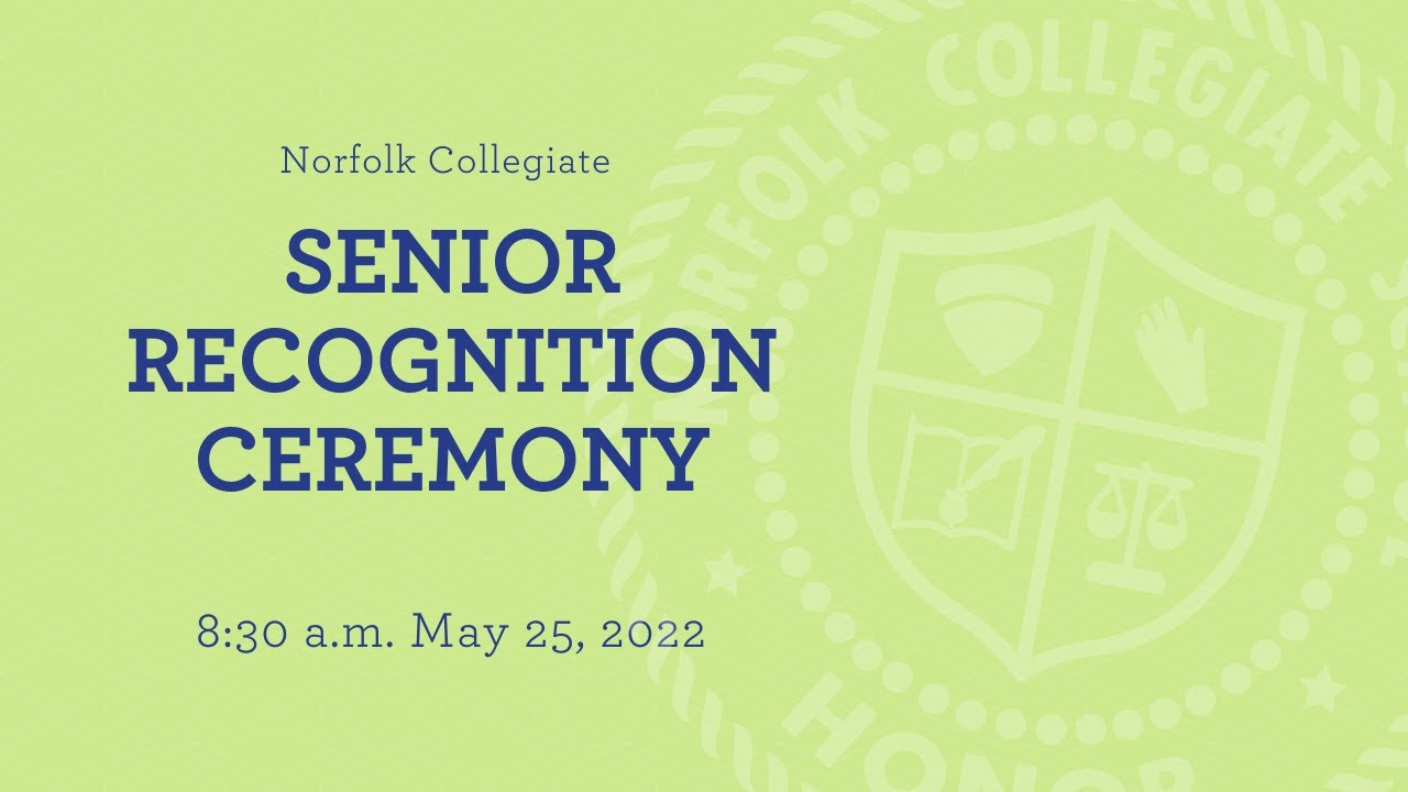 Senior Recognition Ceremony - YouTube