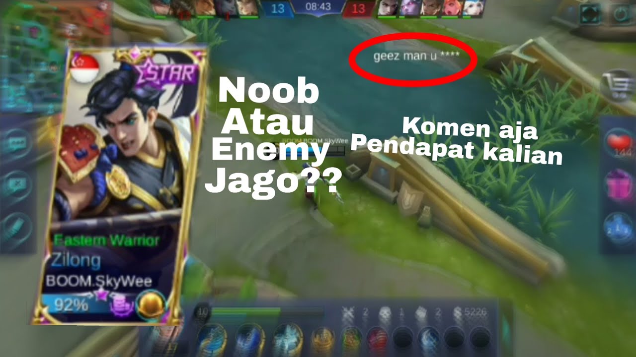 SKYWEE NOOB MOMENT GAMEPLAY!! (ATAU ENEMY NYA JAGO)?? MobileLegends ...