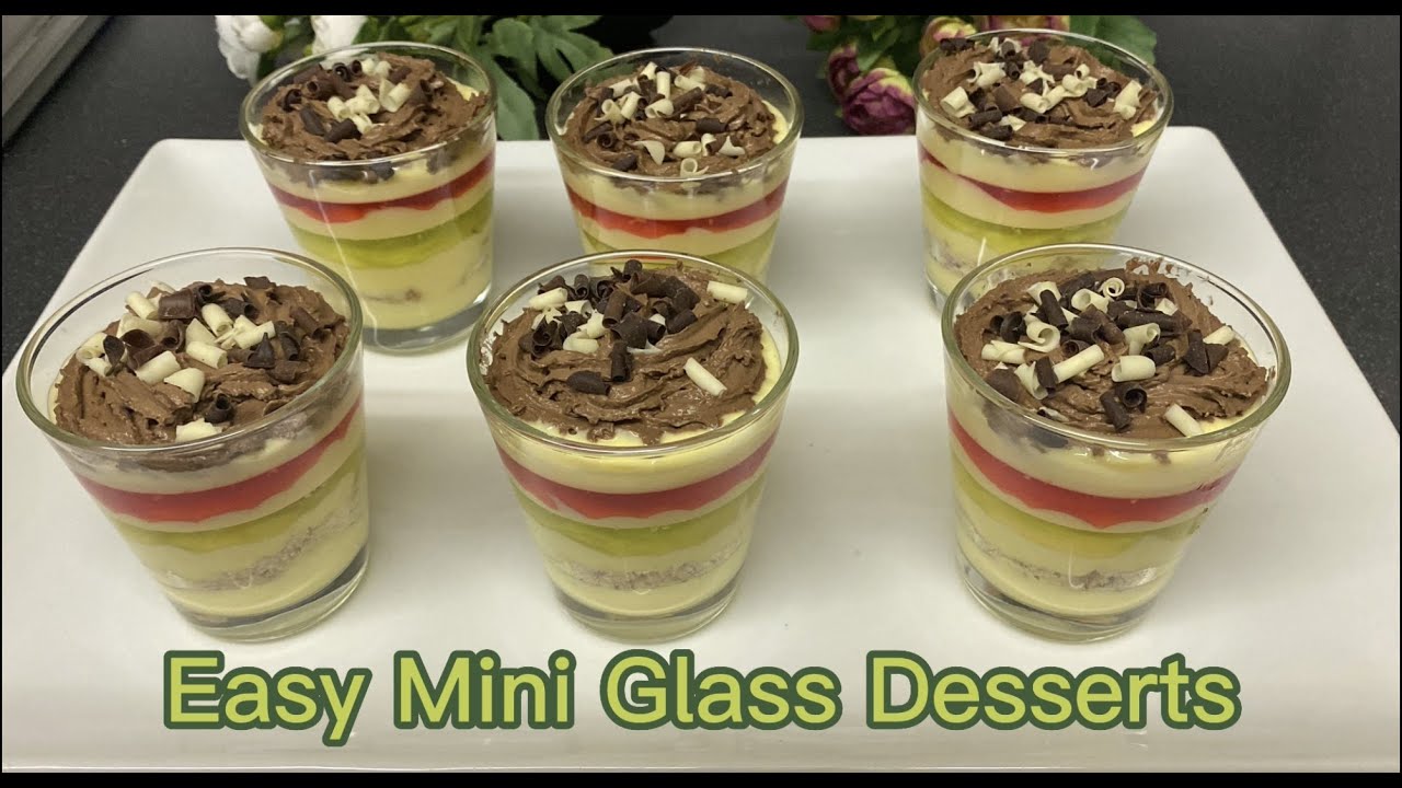 How To Make Easy & Mini Glass Desserts | Desserts in a glass | Iftari ...