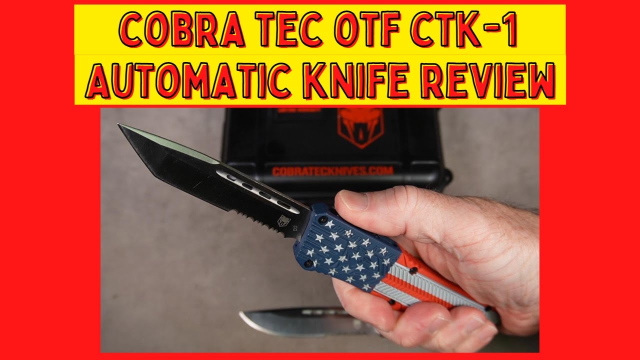 Cobra Tec OTF Review. I Review a CTK-1 Out The Front Automatic Knife from Cobra Tec. - YouTube