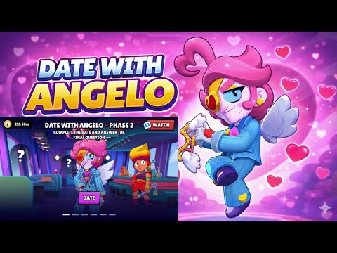 Correct option to date Angelo. Brawlentine event of Brawl stars 🥳