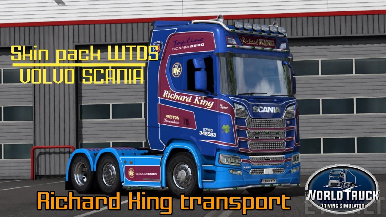 🔥 SKIN PACK WTDS🔥VOLVO FH// SCANIA S// SCANIA R// RICHARD KING// WORLD ...