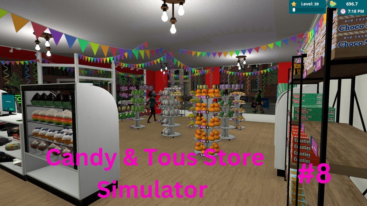 Candy & Toys Store Simulator EP08 - The streamers are so pretty! - YouTube