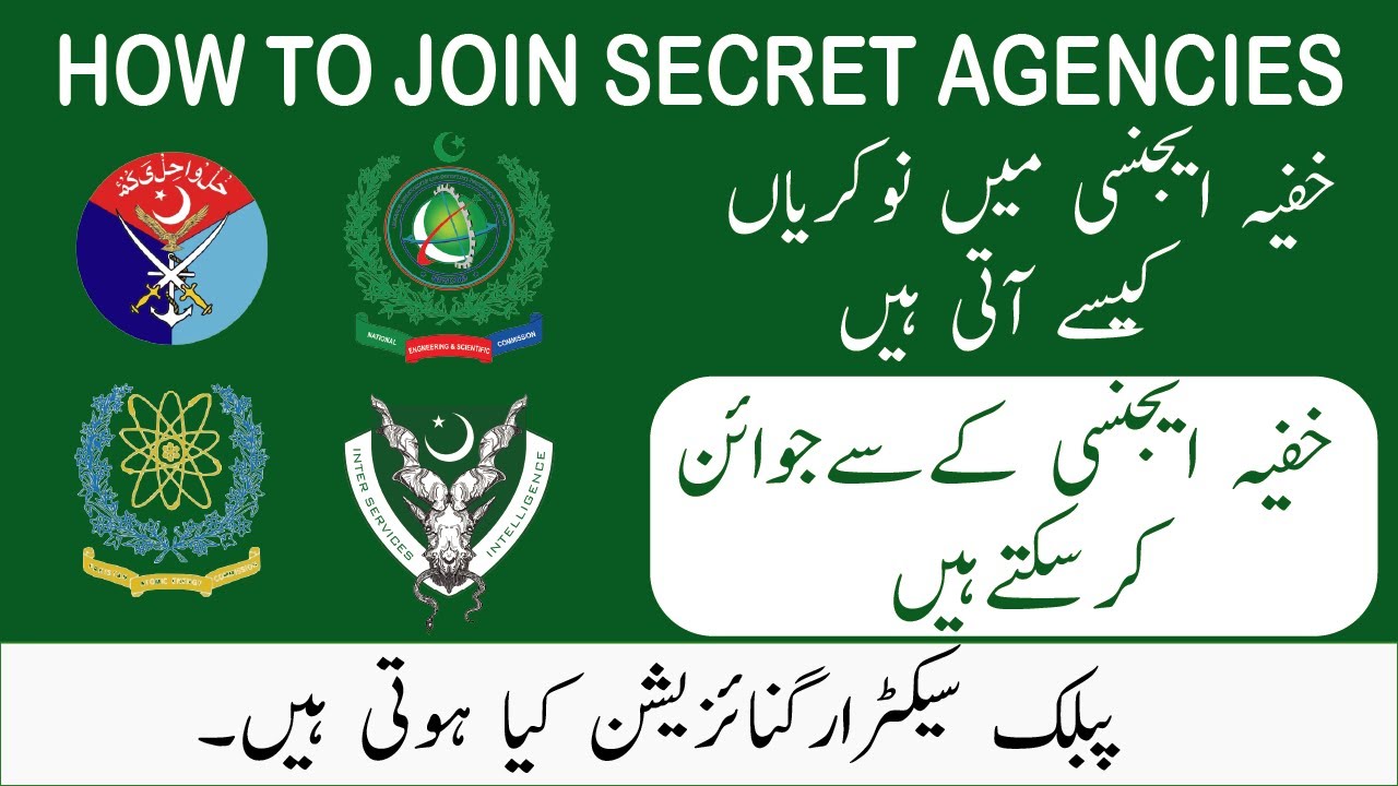 How To Join Pakistan's Secret Agencies (ISI, IB, MI, SU)/ What is ...