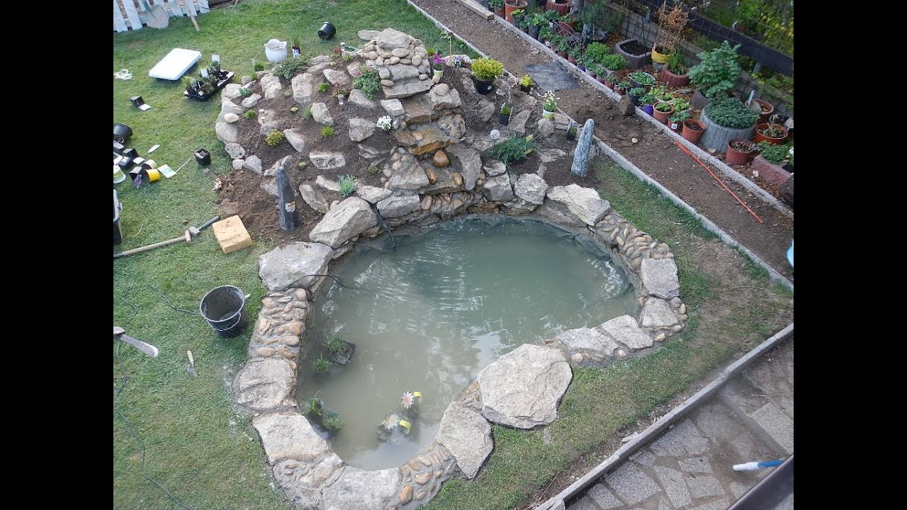 House Updates Building a fish pond - YouTube