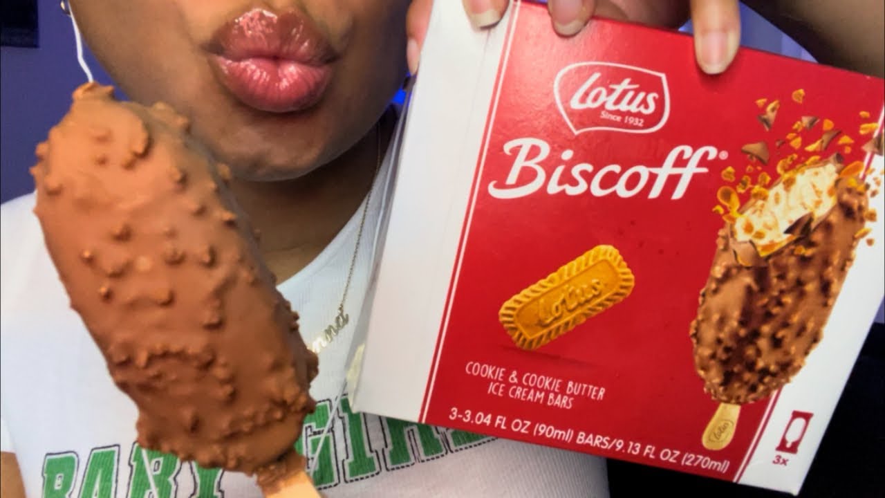 ASMR | Biscoff Cookie Butter Ice Cream🍦 🍪 Crunchy Eating Sounds 10/10 ...