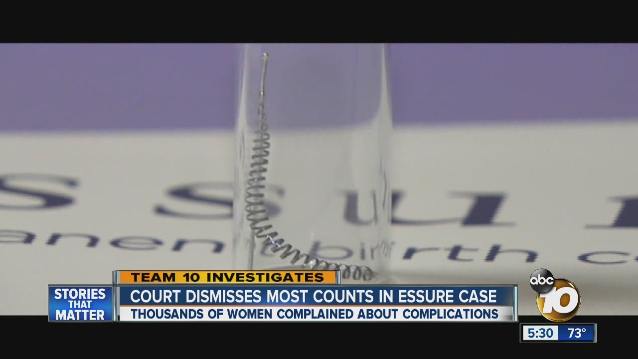 Court dismisses most counts in Essure case - YouTube